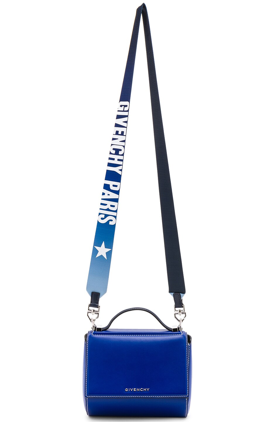 Givenchy Mini Smooth Shiny Leather Pandora Box with Logo Strap in ...