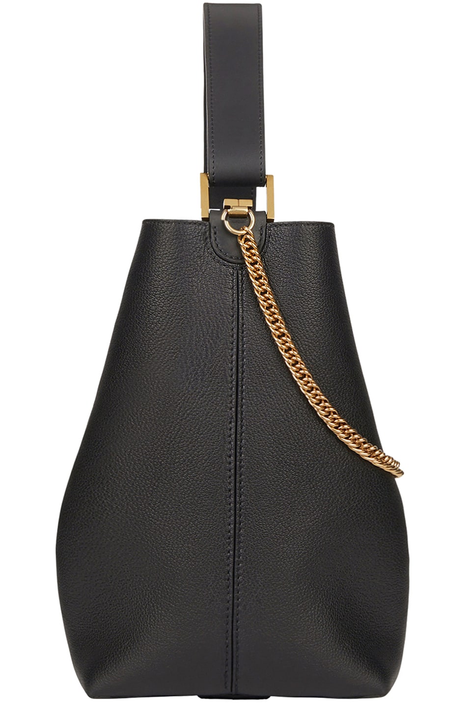 Givenchy Medium Leather GV Bucket Bag in Black | FWRD