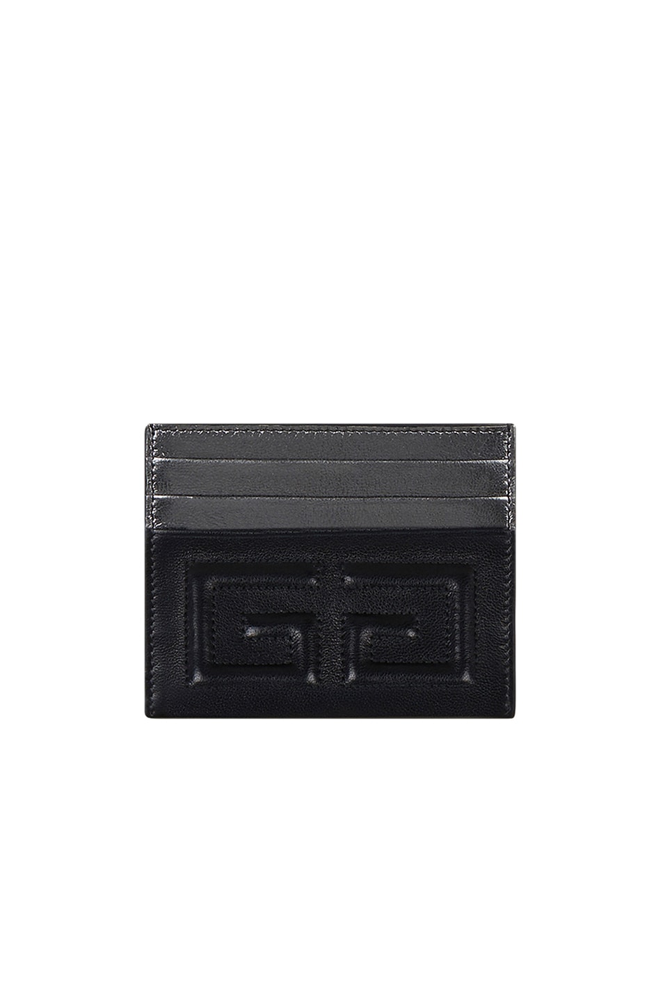 Givenchy Emblem Card Case in Black | FWRD