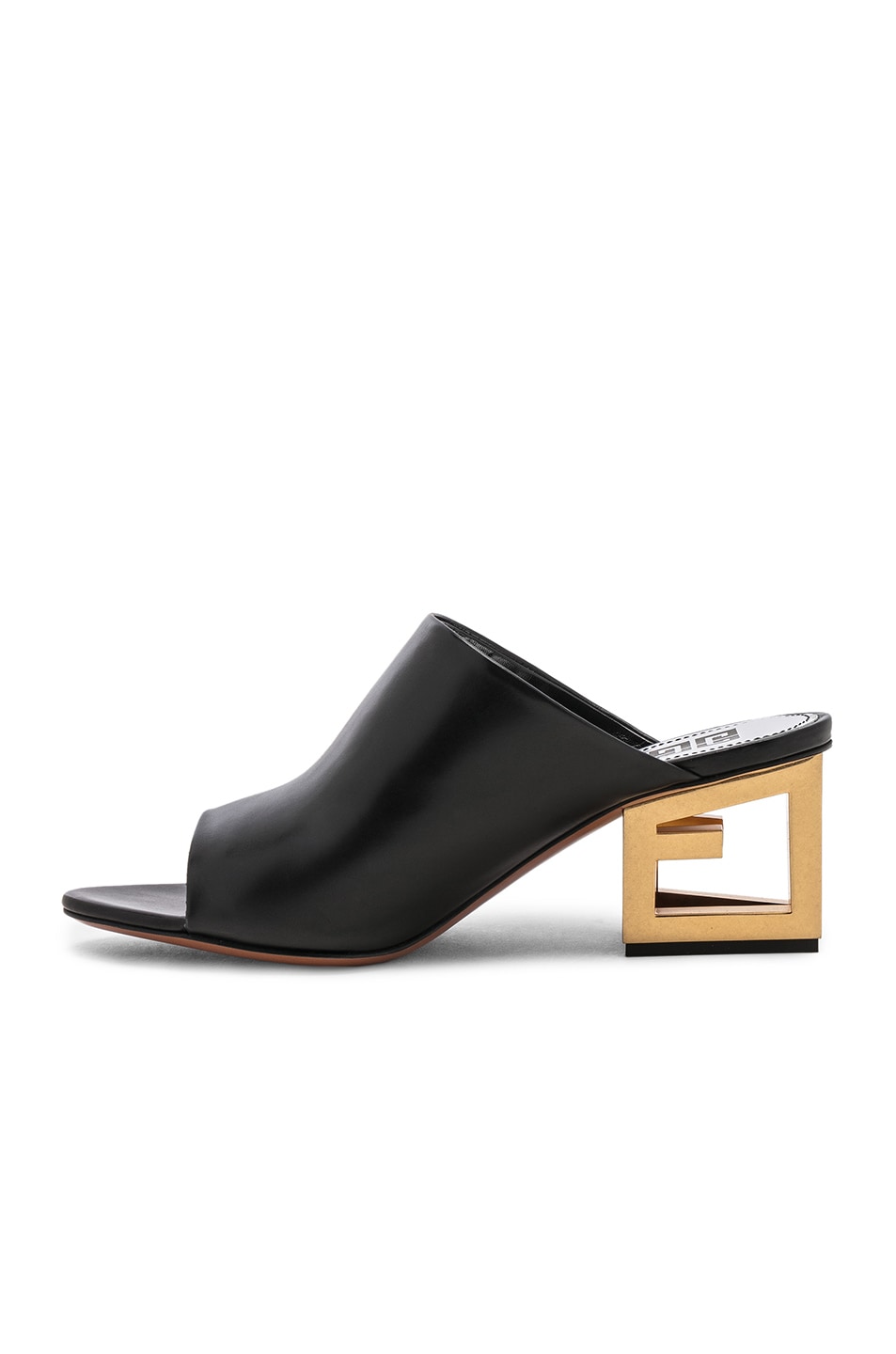 Givenchy Triangle Heel Mule in Black | FWRD