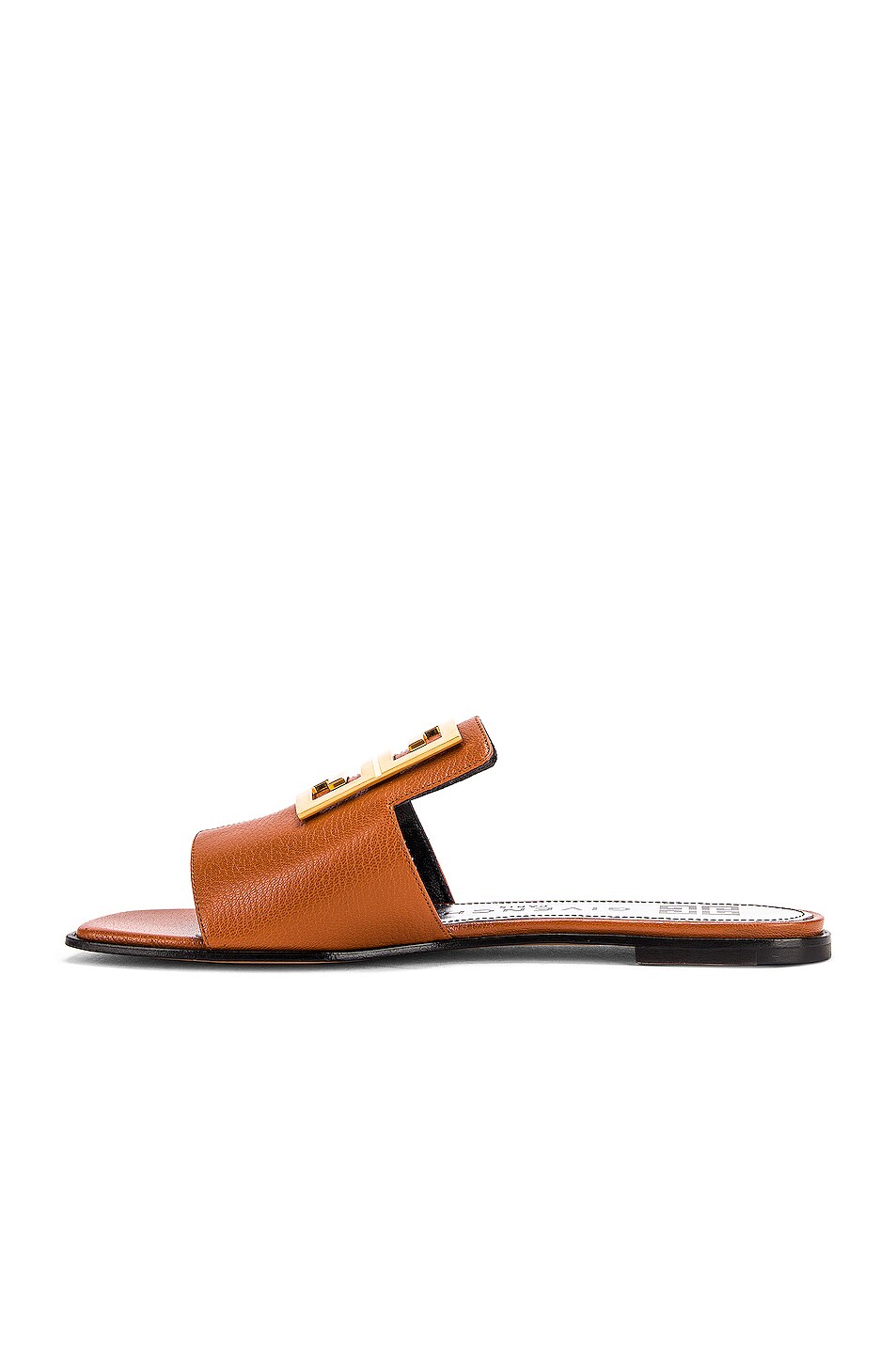 Givenchy 4G Flat Mule Sandals in Blond | FWRD