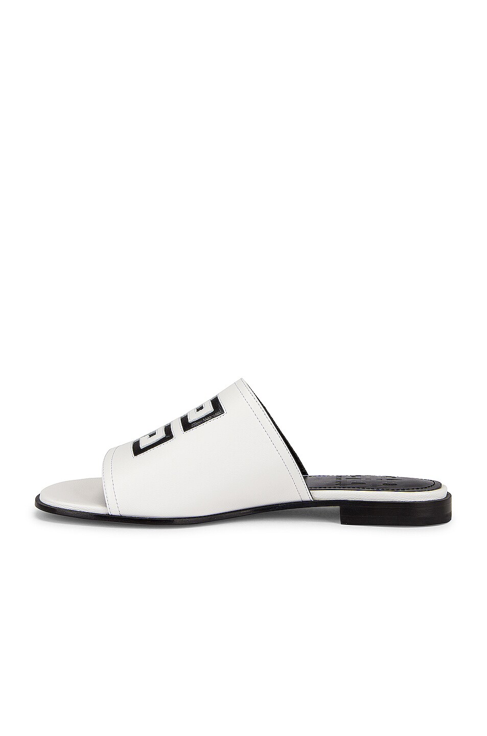 Givenchy 4G Flat Mule Sandals in White | FWRD