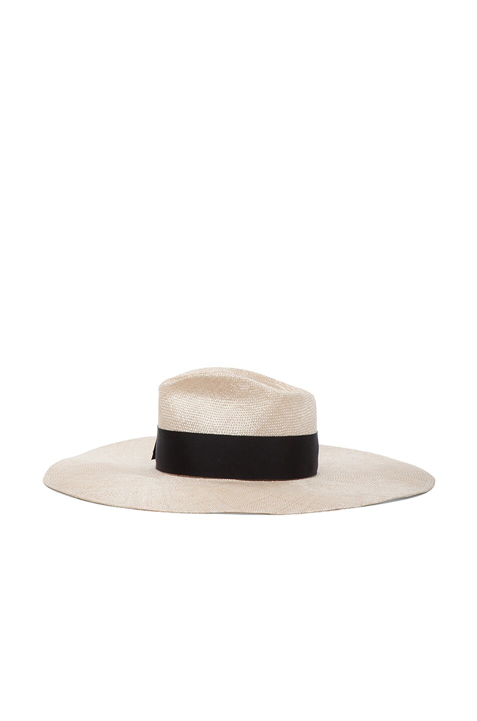 Gladys Tamez Millinery The Wren Hat in Natural & Black | FWRD
