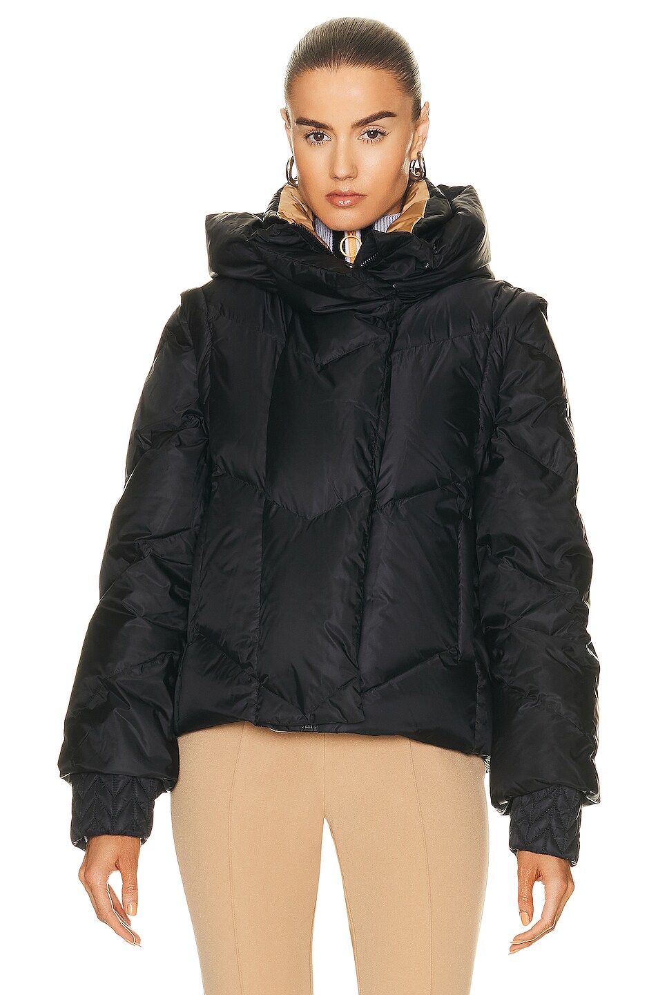 Goldbergh Josie Puffer Jacket In Black Fwrd