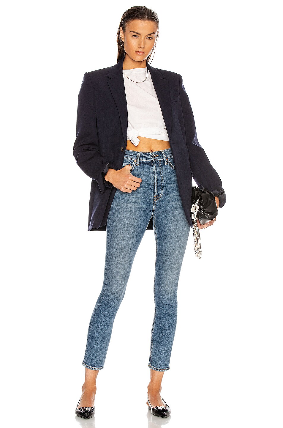 GRLFRND Piper Super High Rise Slim in Laurel Canyon | FWRD