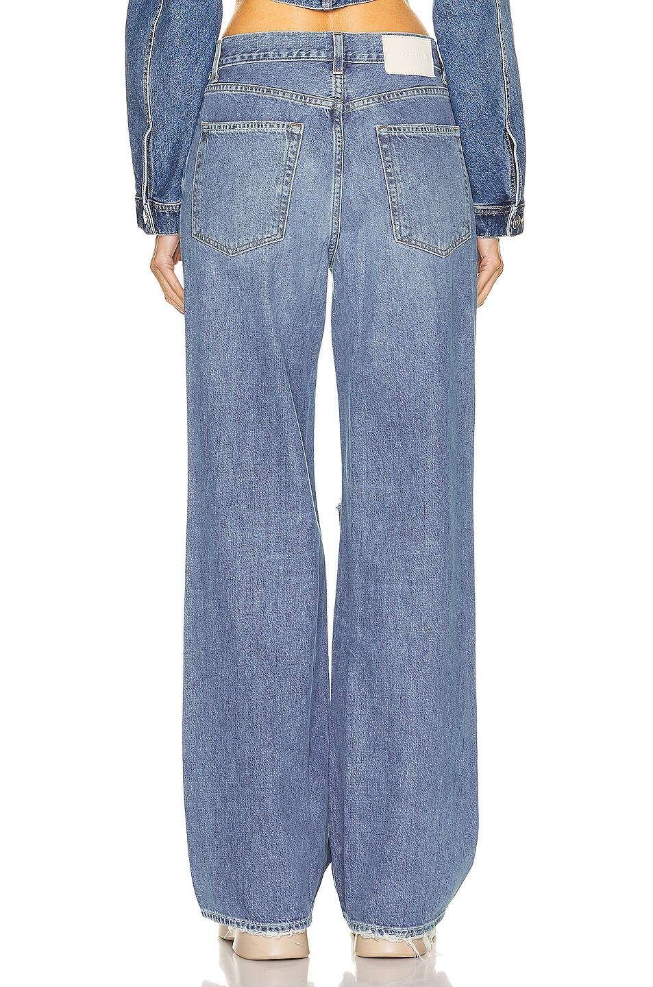 GRLFRND Lauren Super Loose Wide Leg in Haight | FWRD