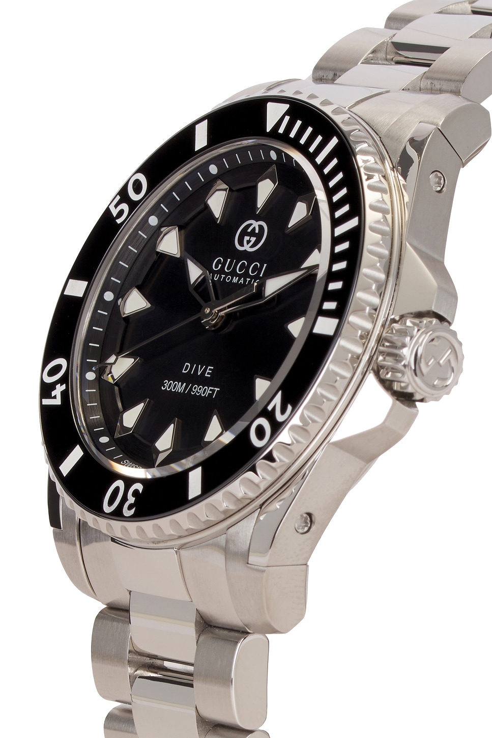 Gucci Dive 40mm Watch in Steel & Black | FWRD