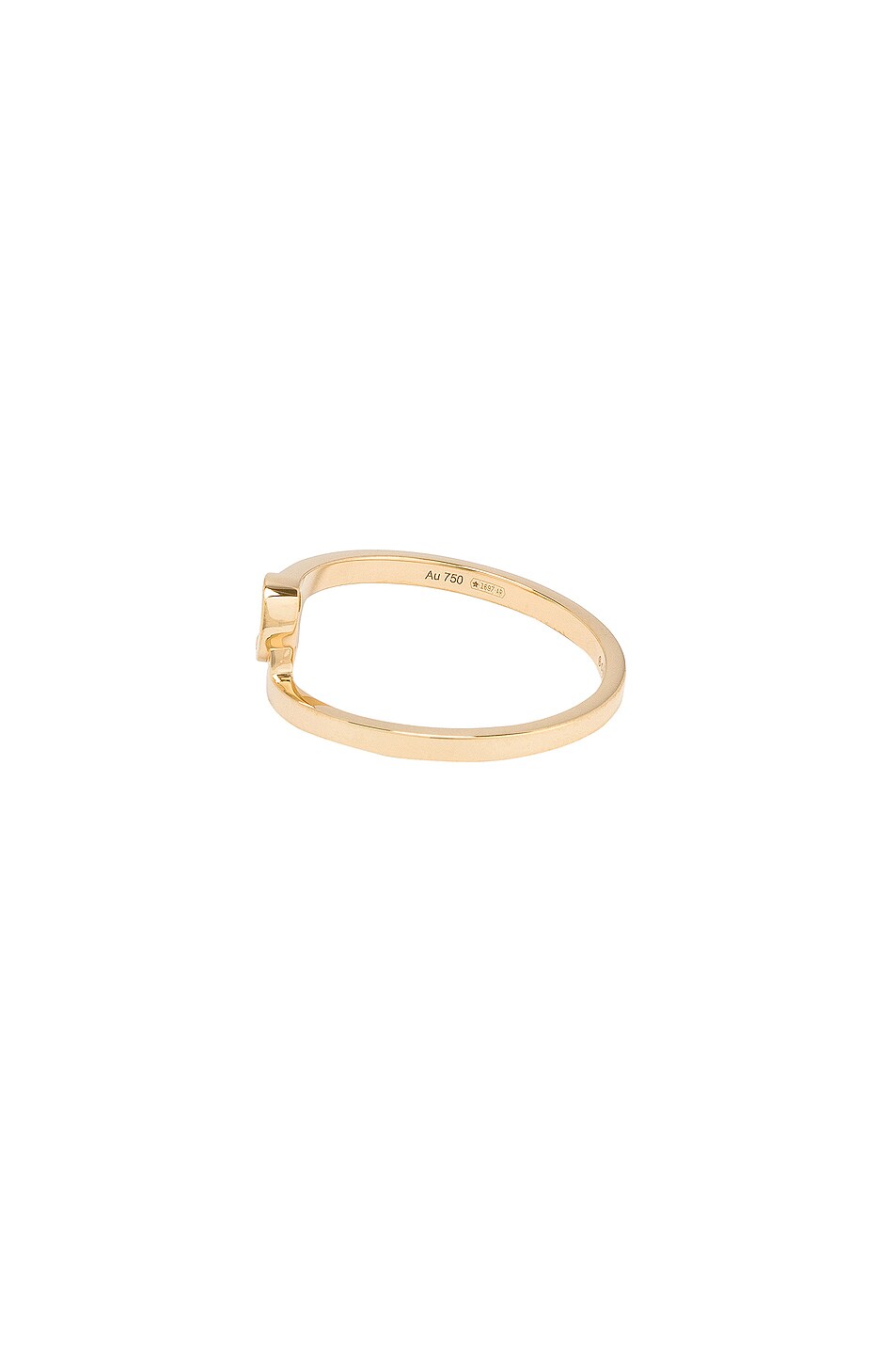 Gucci Running R Stacking Ring in Yellow Gold | FWRD