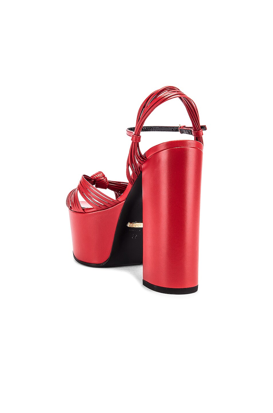 Gucci Crawford Platform Sandals in Heron Red | FWRD