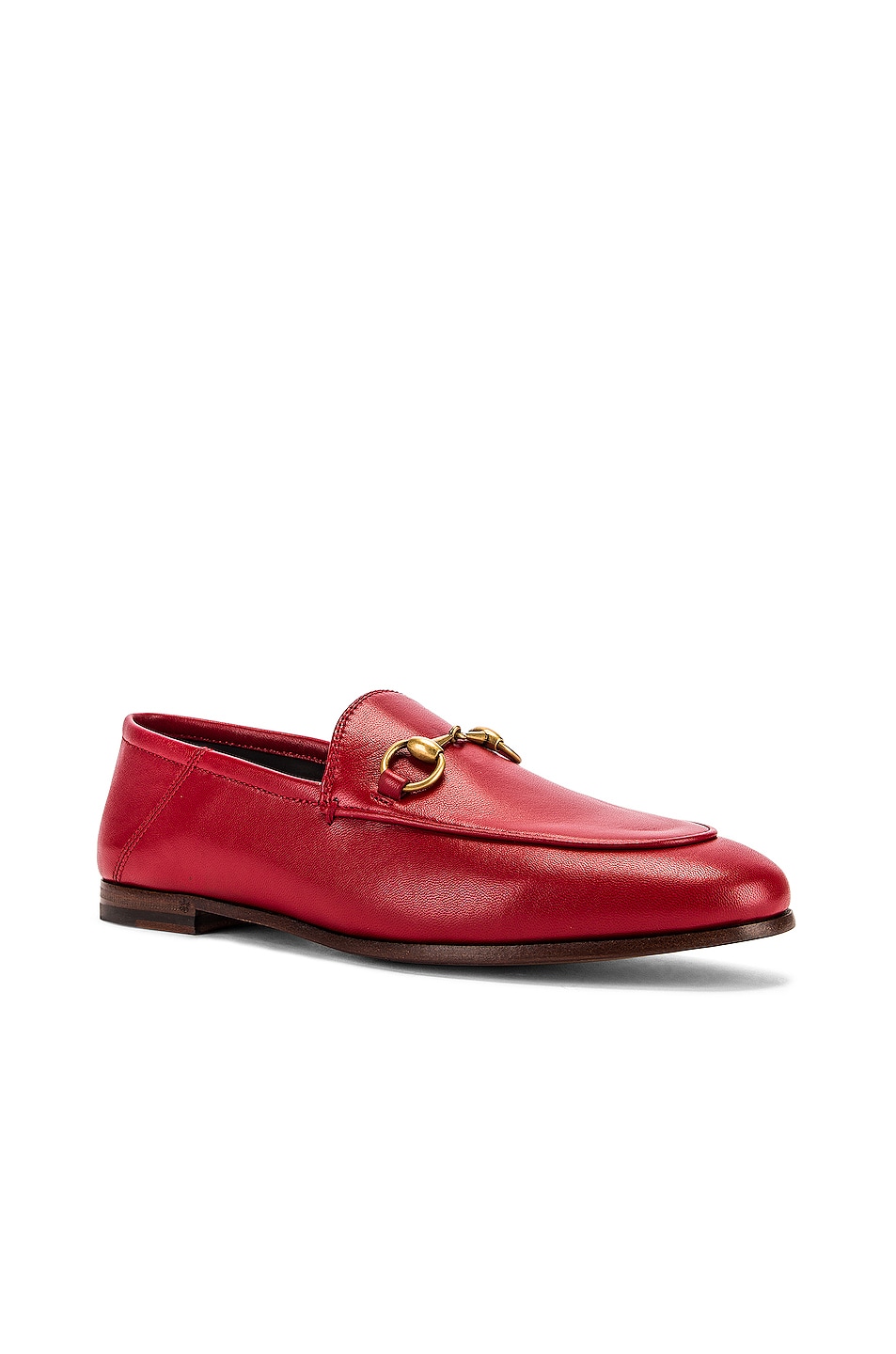 Gucci Brixton Loafers in Hibiscus Red | FWRD