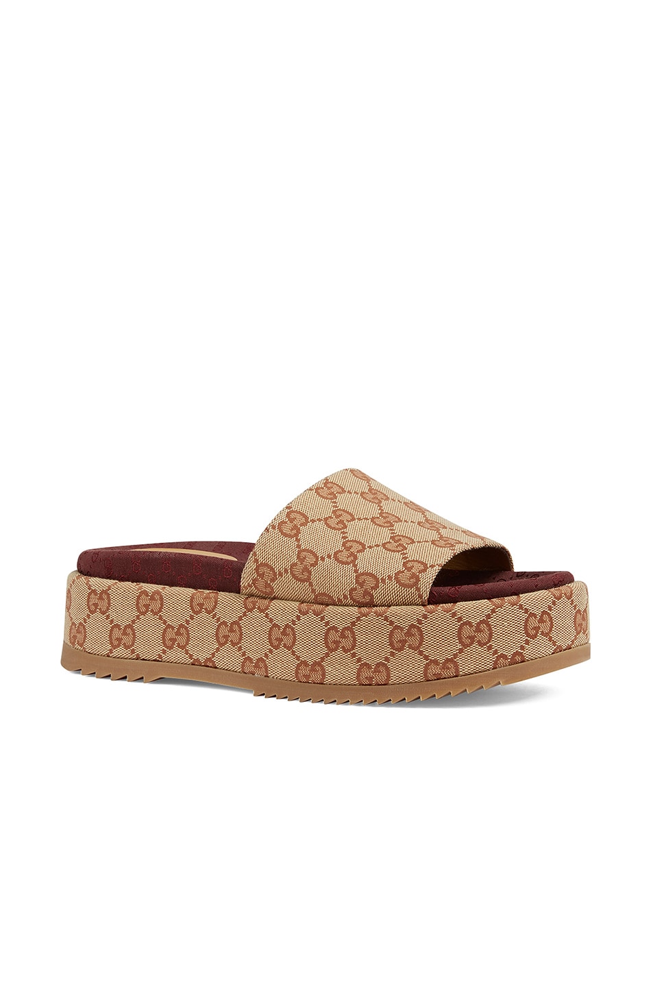 Gucci GG Platform Sandals in Beige | FWRD