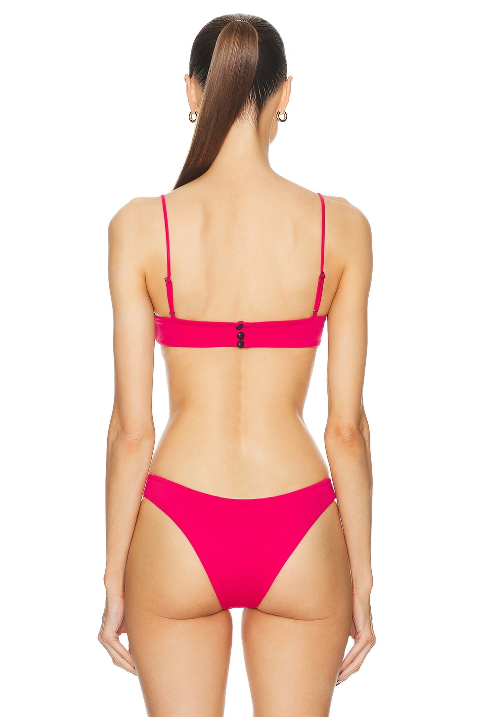 HAIGHT. Agatha Bikini Top in Intense Pink | FWRD