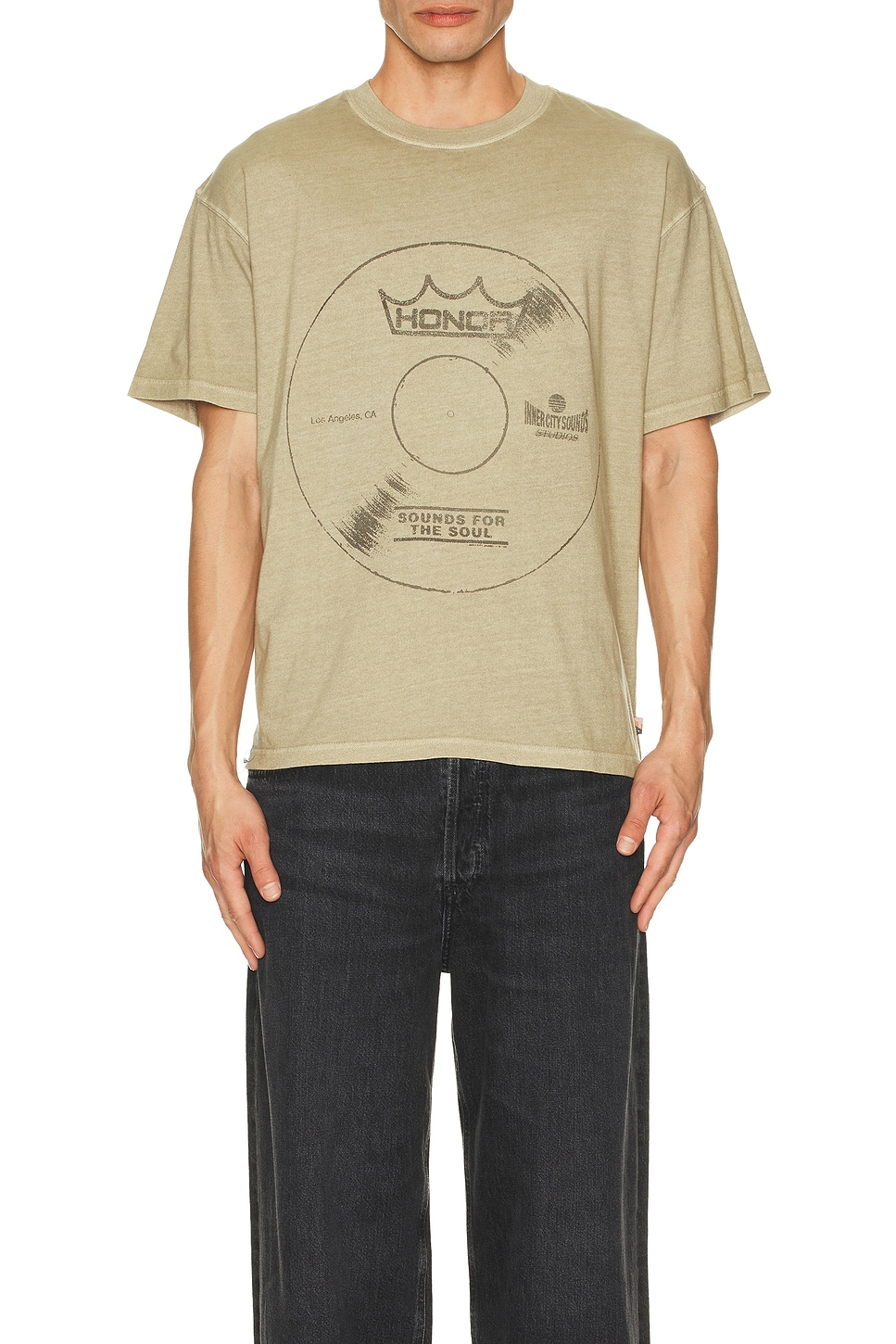 Honor The Gift Honor Vinyl Tee in Stone | FWRD