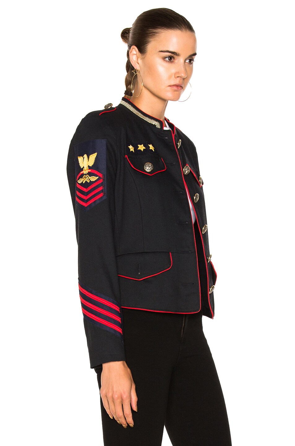 HISTORY REPEATS Military Jacket in Navy | FWRD