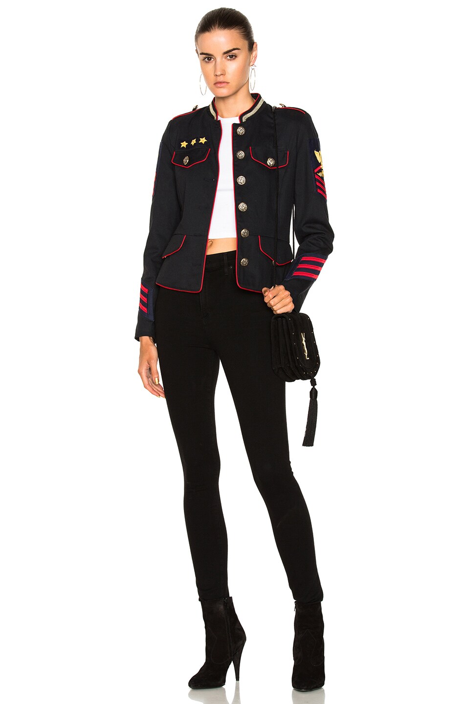 HISTORY REPEATS Military Jacket in Navy | FWRD