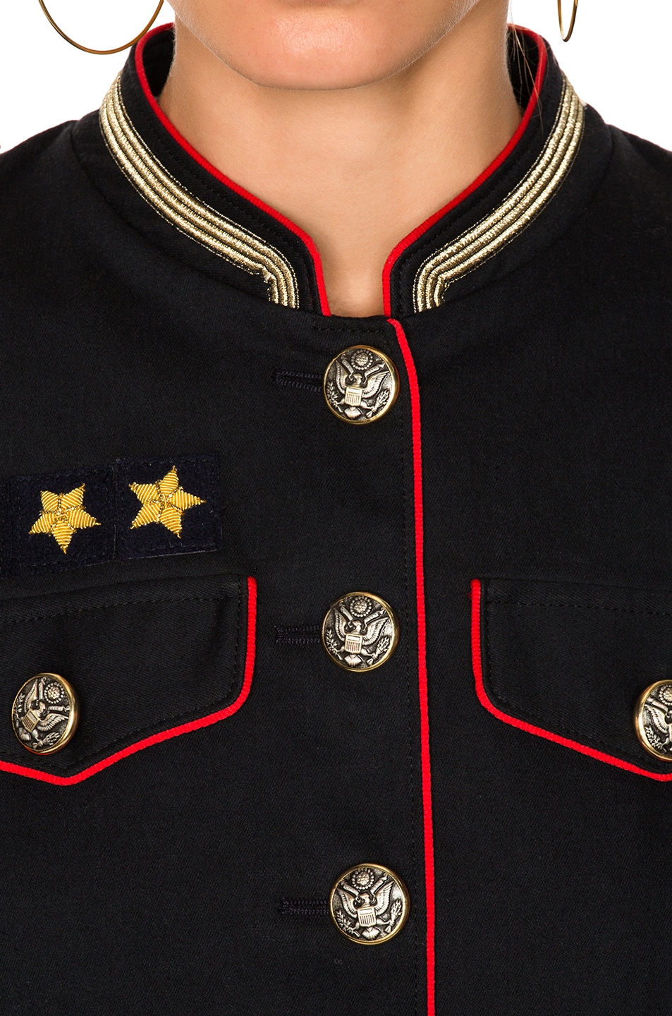 HISTORY REPEATS Military Jacket in Navy | FWRD