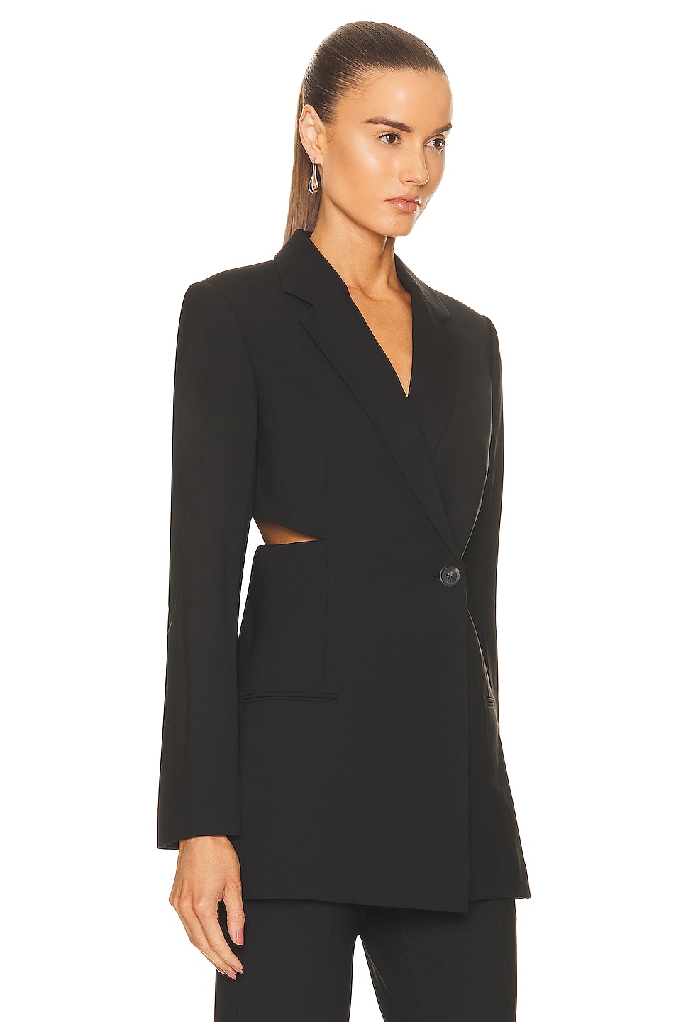 Helmut Lang Slash Blazer in Black | FWRD