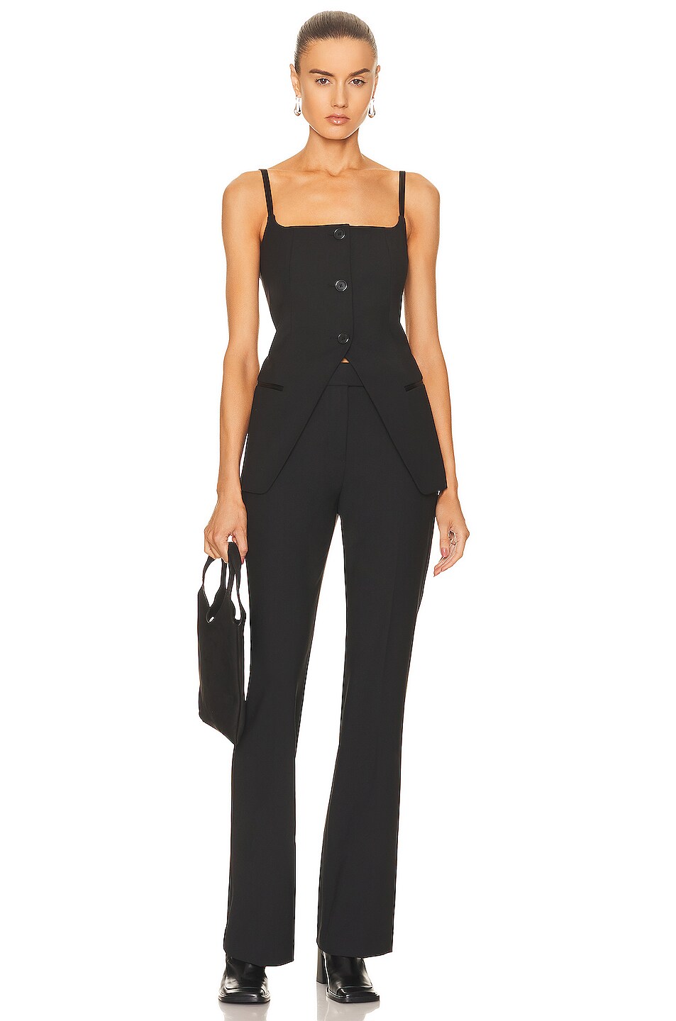 Helmut Lang Wool Suit Pant in Black | FWRD