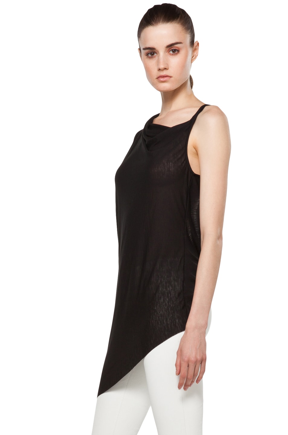 Helmut Lang Twist Back Top in Black | FWRD