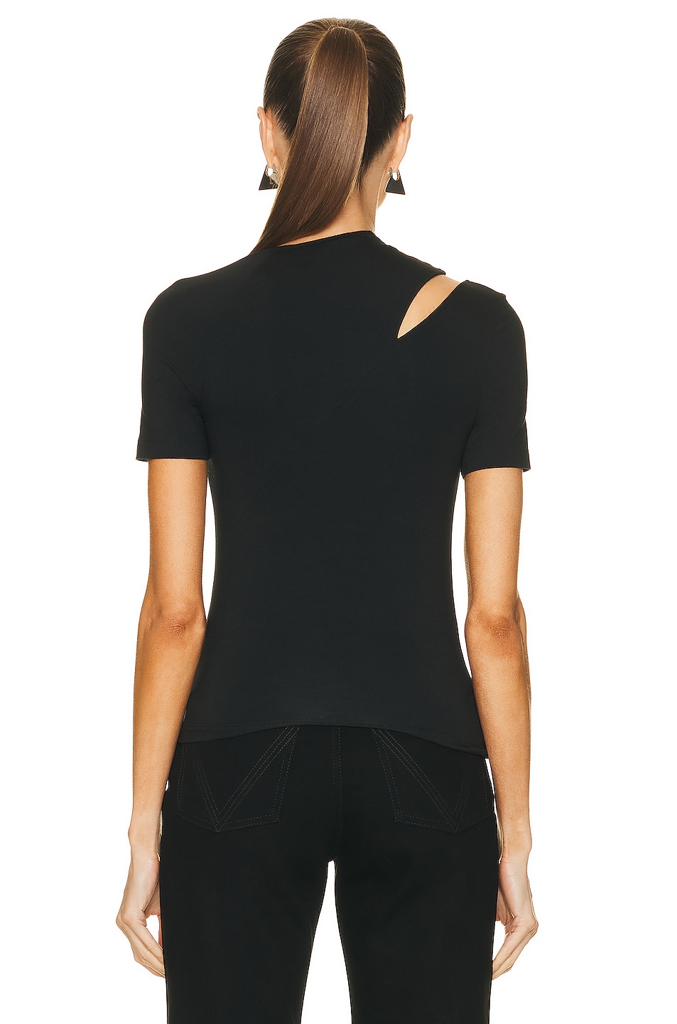 Helmut Lang Slash Tee in Black | FWRD