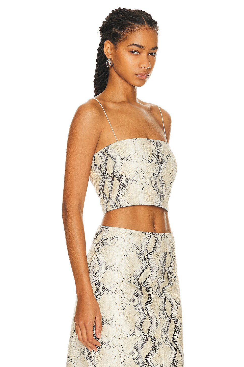 Helmut Lang Python Top in Beige | FWRD