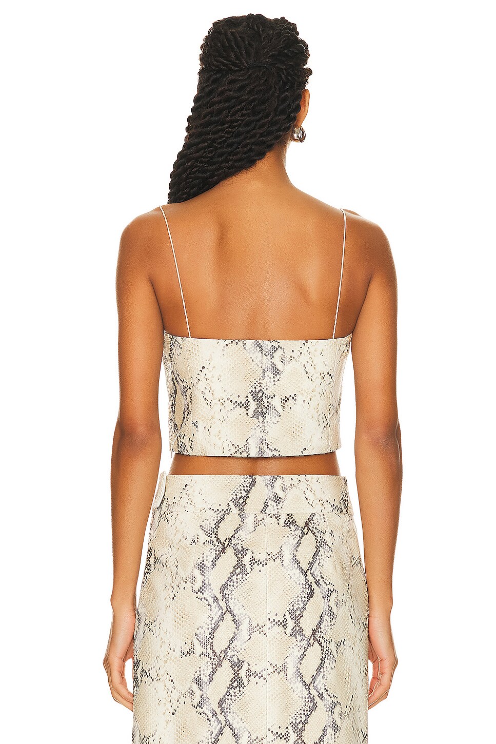Helmut Lang Python Top in Beige | FWRD