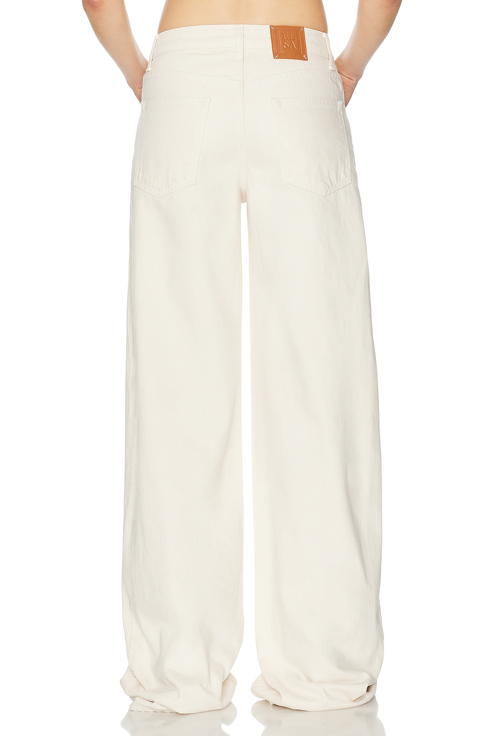 Helsa Low Tide Jeans in Ecru | FWRD