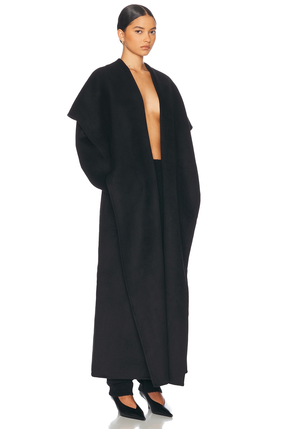 Helsa The Throw Coat in Black | FWRD