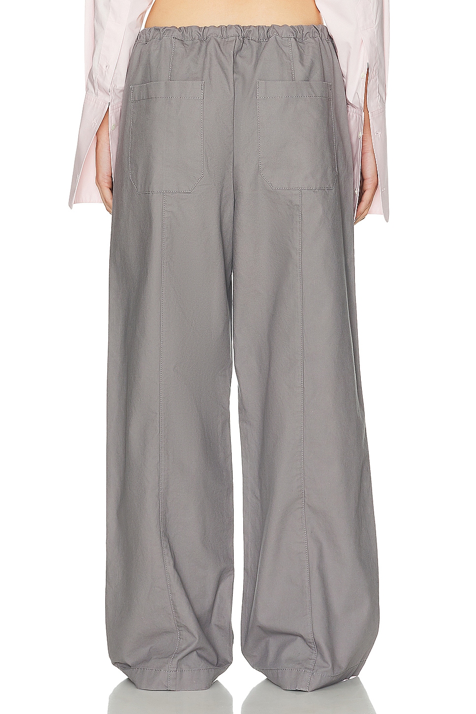 Helsa Workwear Drawcord Pants in Dark Grey | FWRD
