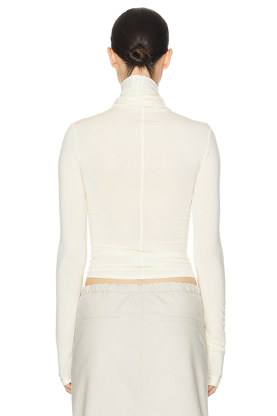 Helsa Jersey Seamed Top in Sunlight Yellow | FWRD