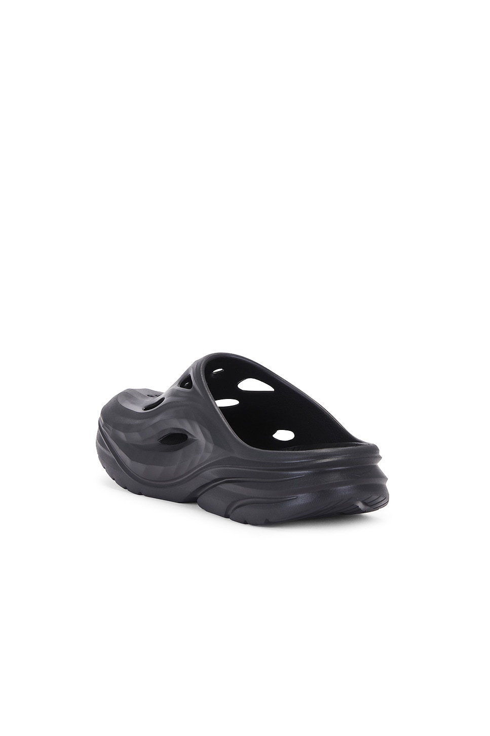 HOKA U Ora Recovery Mule in Black & Black | FWRD