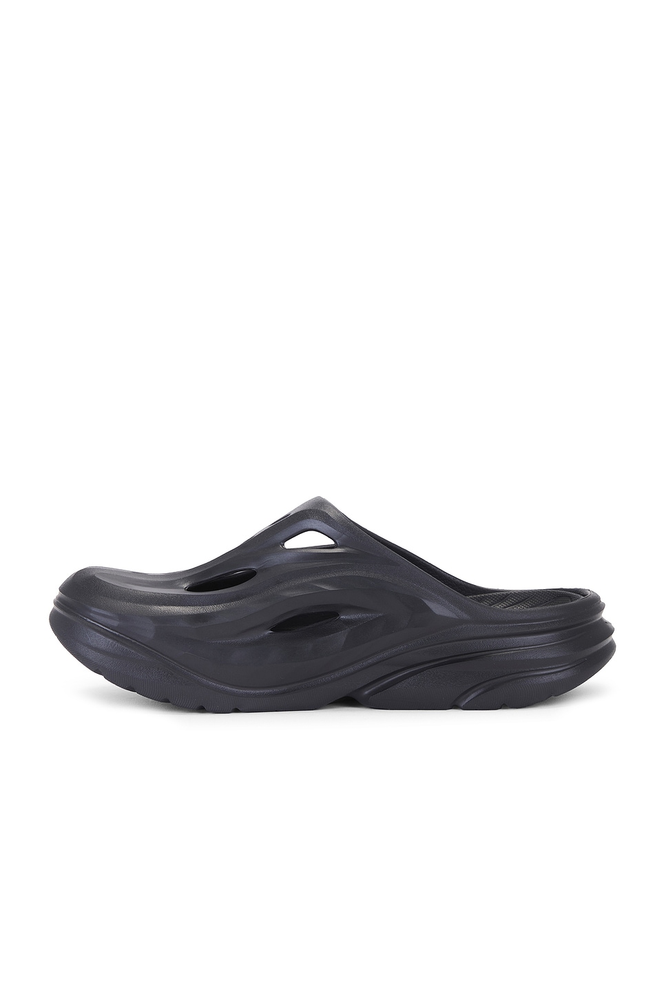 HOKA U Ora Recovery Mule in Black & Black | FWRD