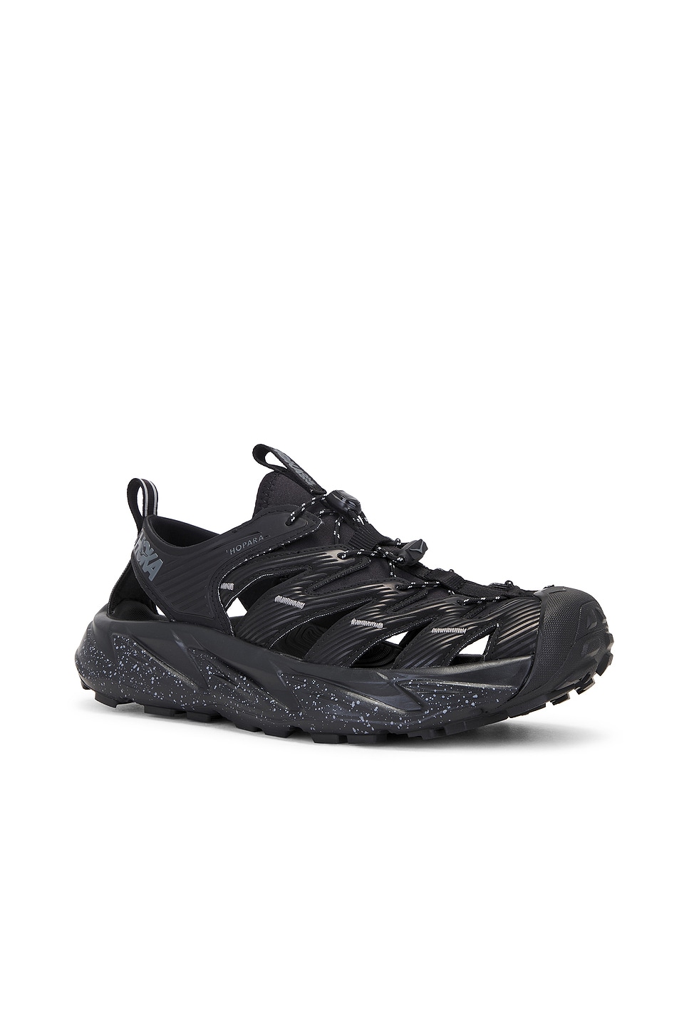 HOKA U Hopara in Black & Castlerock | FWRD