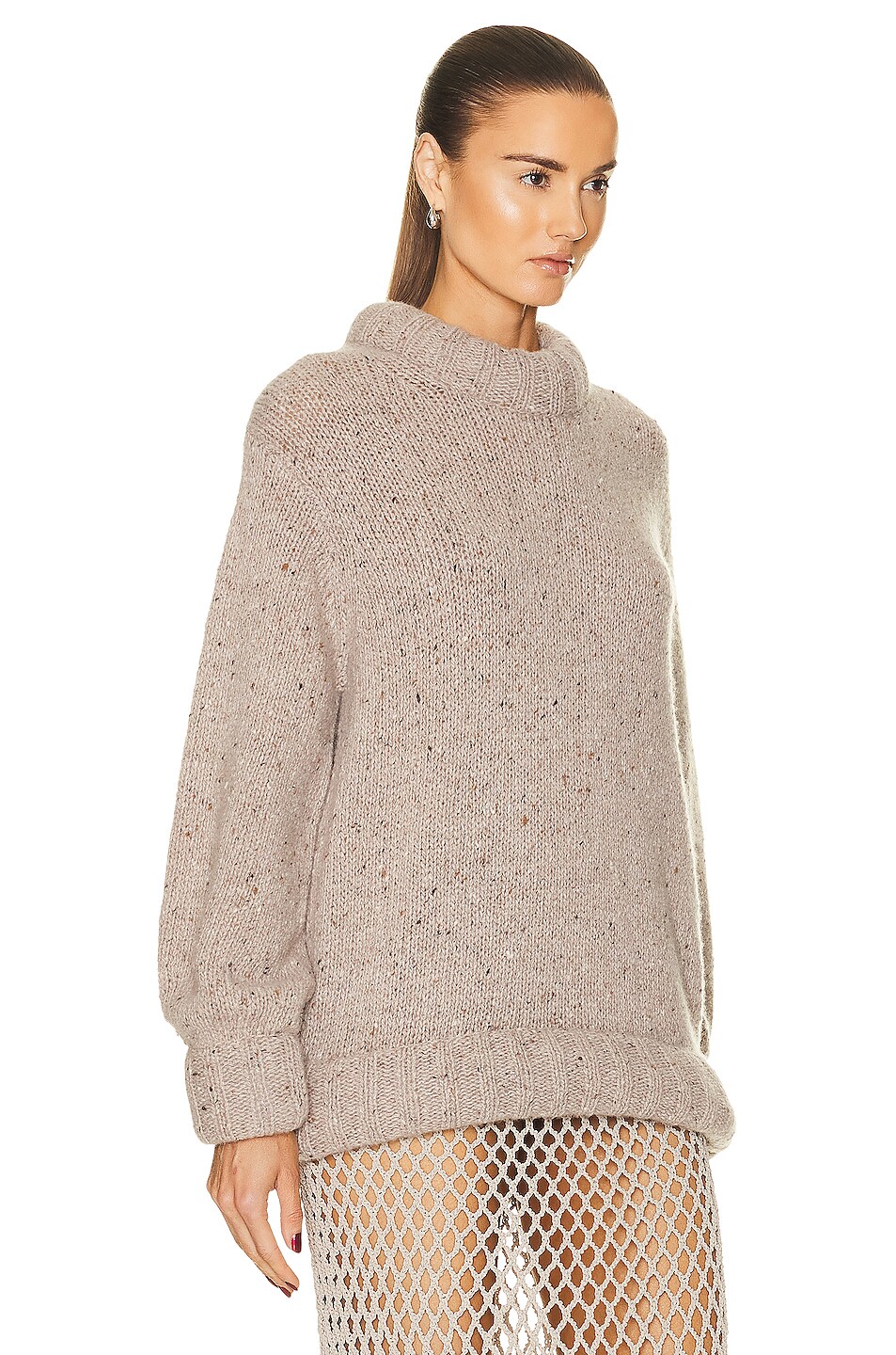 Interior Eva Cashmere Sweater in Oat | FWRD