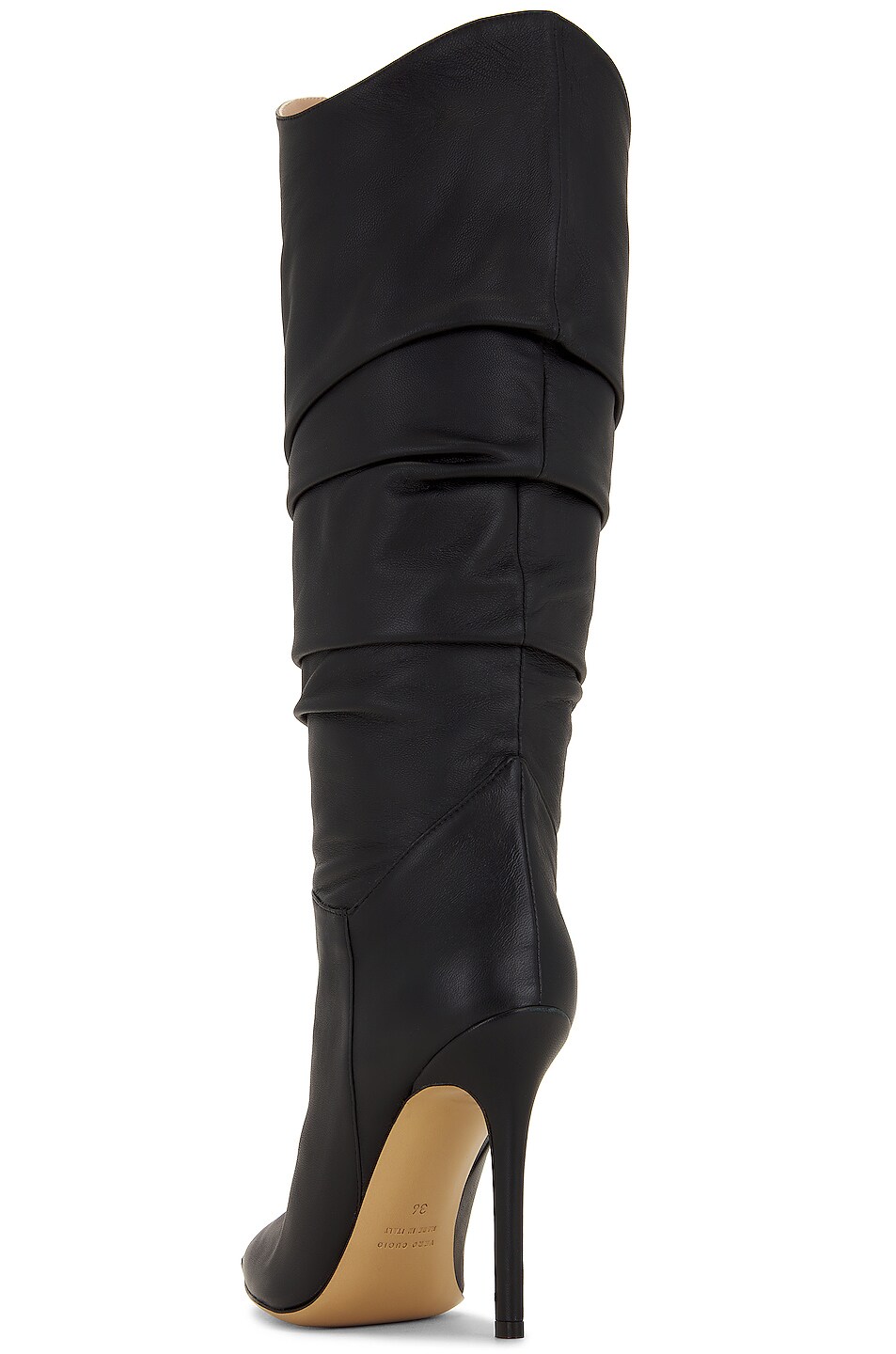 Ilio Smeraldo x Giulia Lellis Scrunchy Boot in Black | FWRD