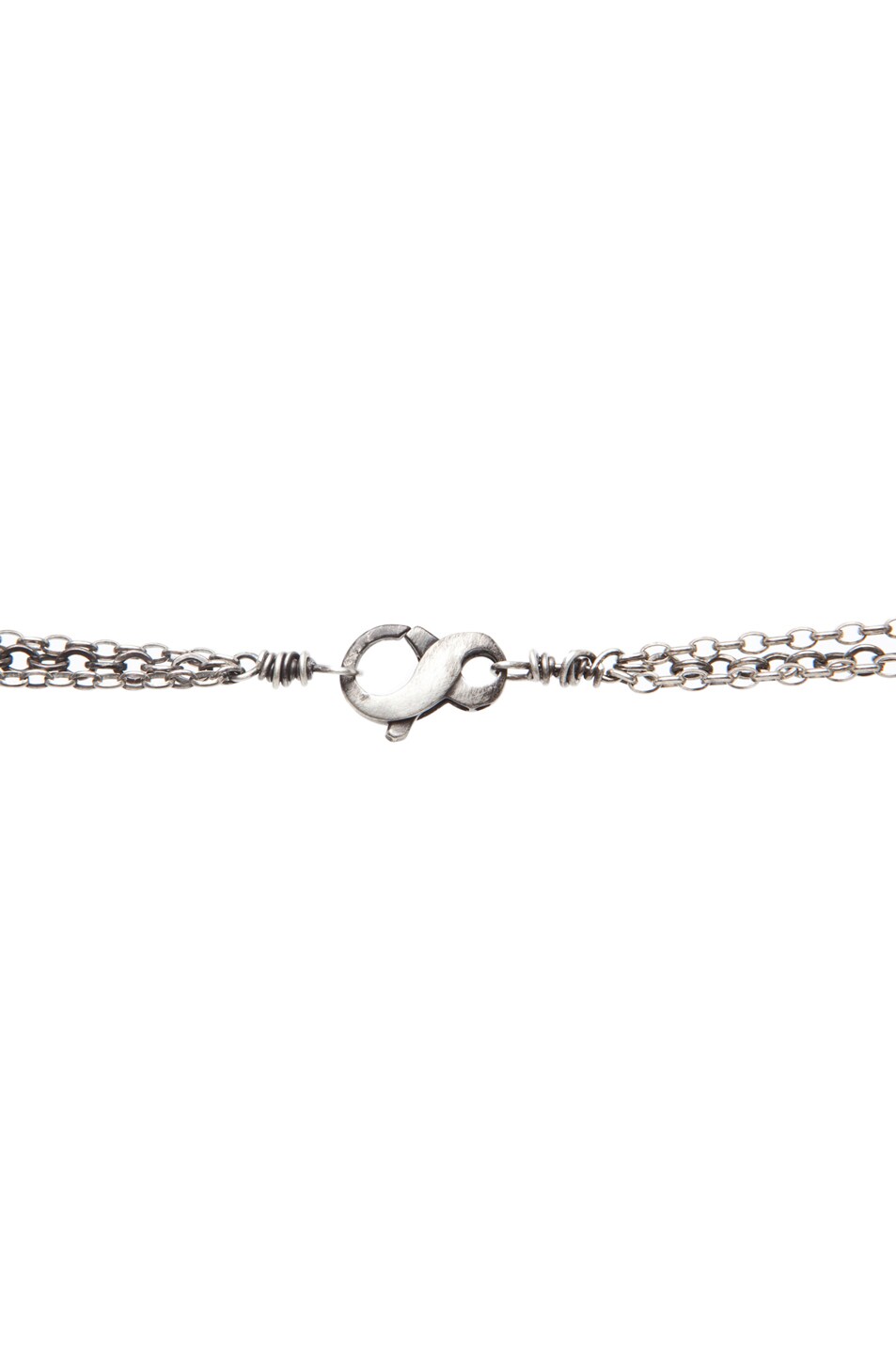 Irit Design Long Triple Chain Diamond Necklace in Silver | FWRD