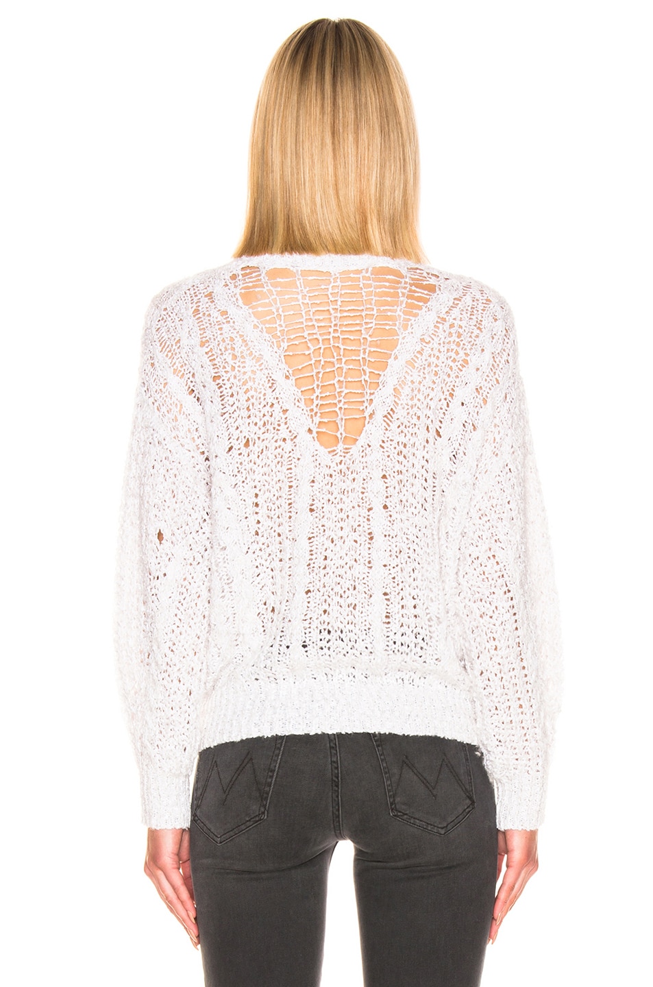 IRO Sunlit Sweater in White | FWRD