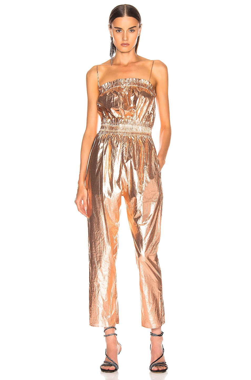 Isabel Marant Timi Overall in Rosegold | FWRD