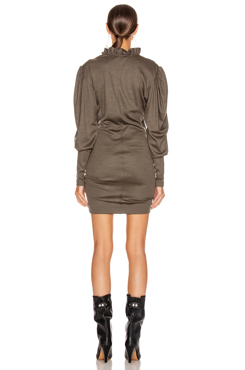 Isabel Marant Divya Dress in Khaki | FWRD