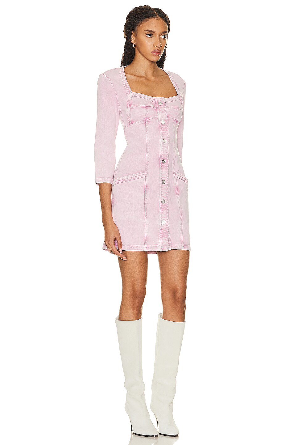 Isabel Marant Vona Dress in Light Pink | FWRD