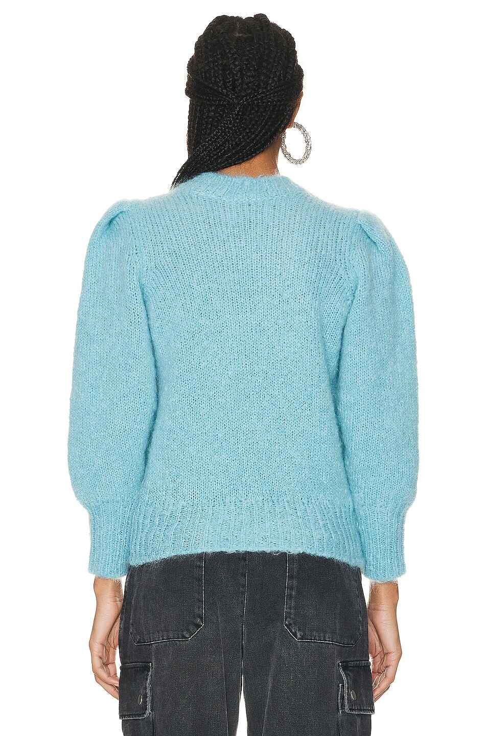 Isabel Marant Emma Chunky Knit Sweater in Ice Blue | FWRD