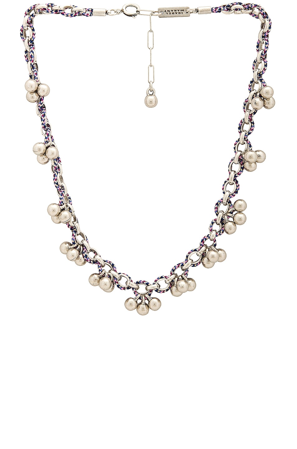 Isabel Marant Collier Necklace in Blue & Silver | FWRD