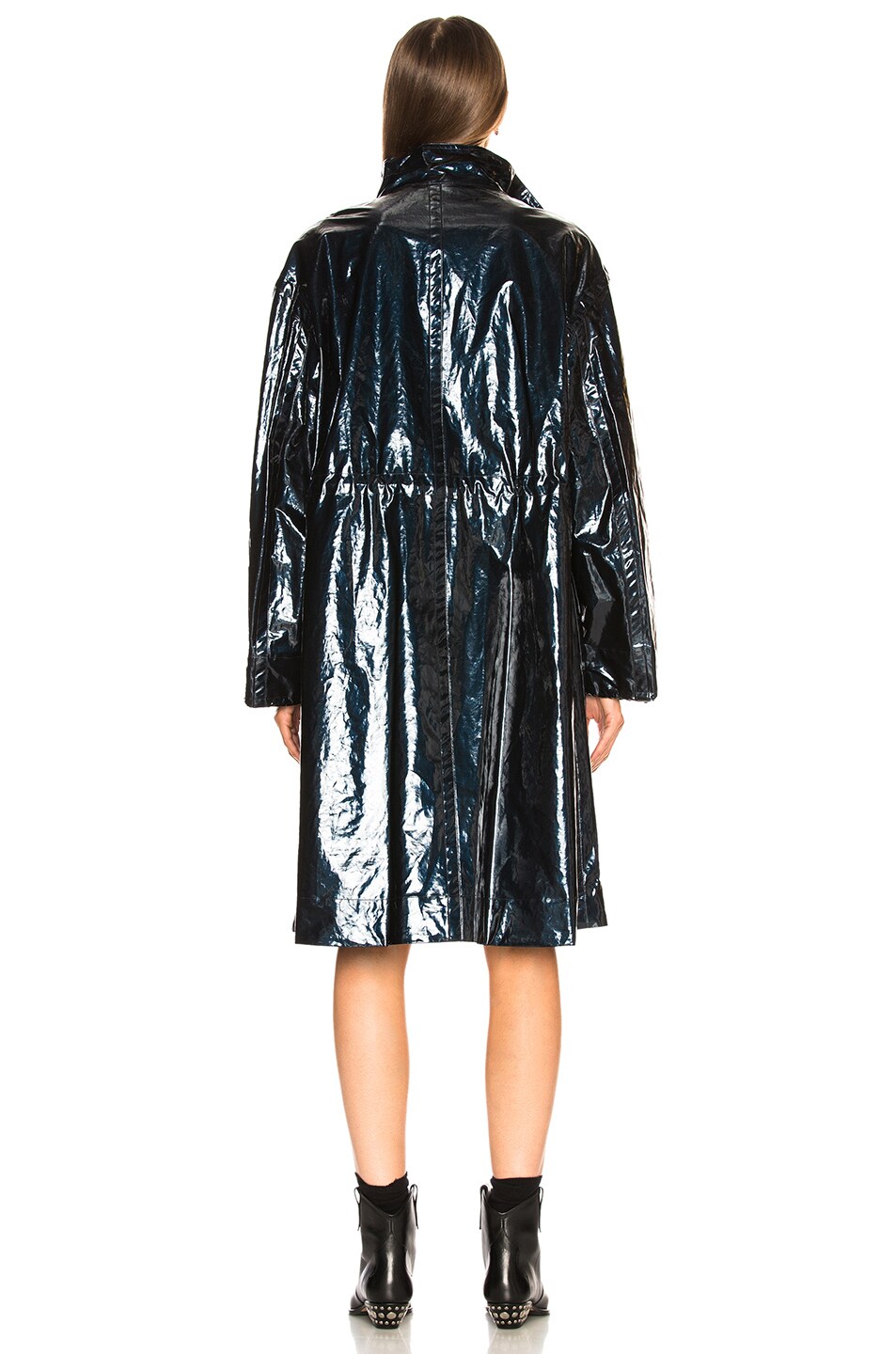 Isabel Marant Ensel Raincoat in Midnight | FWRD