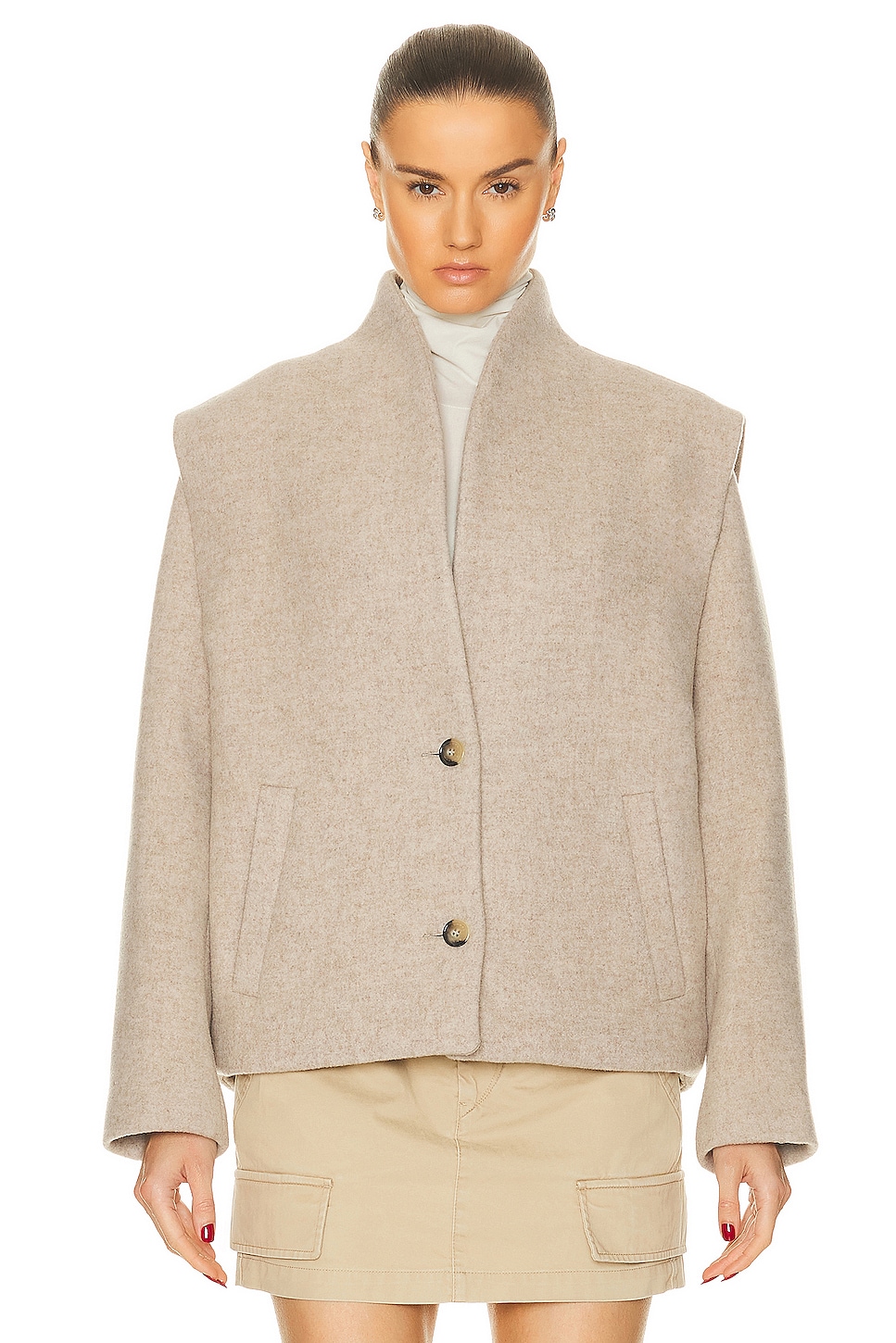 Isabel Marant Drogo Jacket in Sand | FWRD