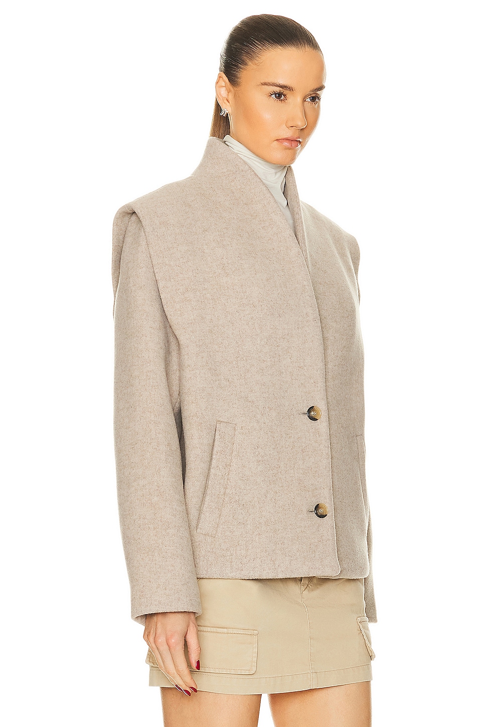 Isabel Marant Drogo Jacket in Sand | FWRD
