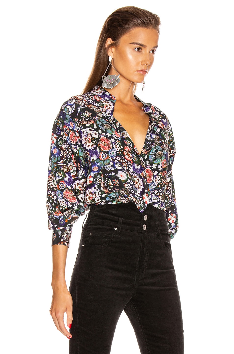 Isabel Marant Cade Top in Black | FWRD