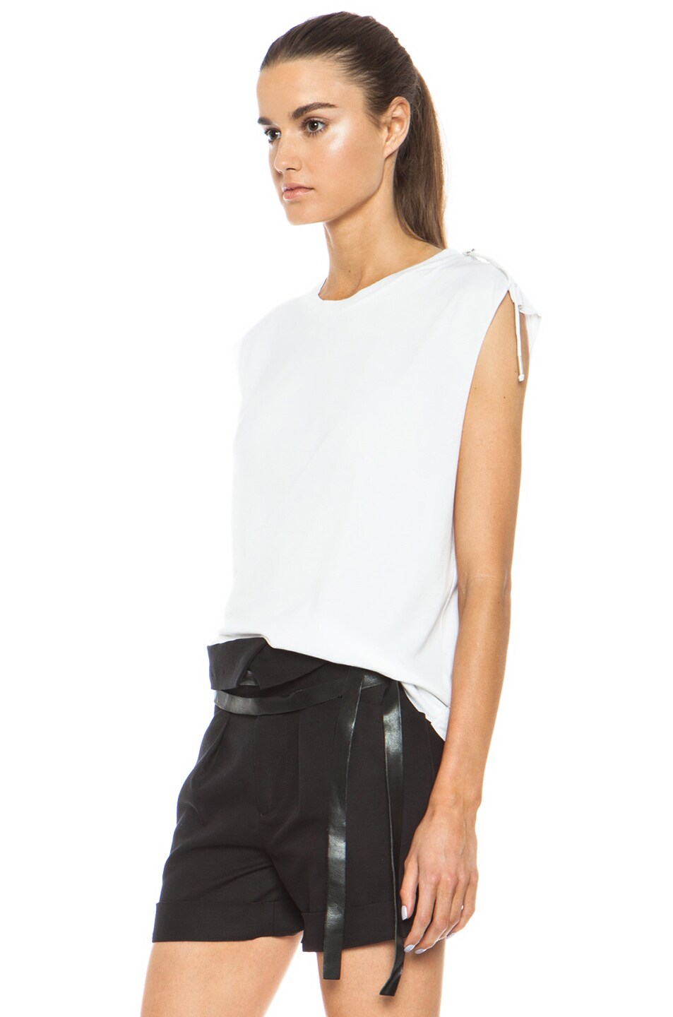 Isabel Marant Tiara Cotton Tank in White | FWRD