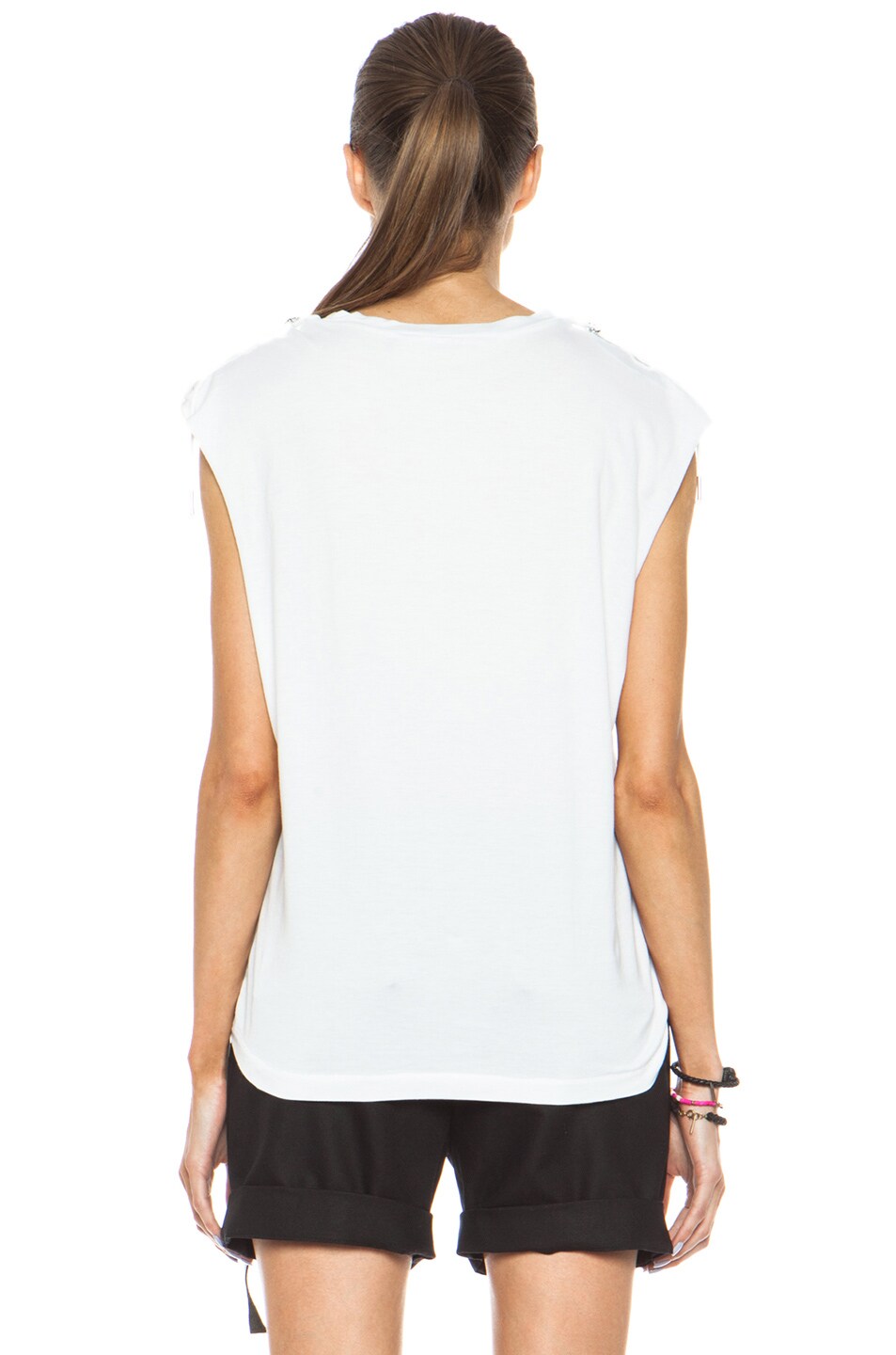 Isabel Marant Tiara Cotton Tank in White | FWRD