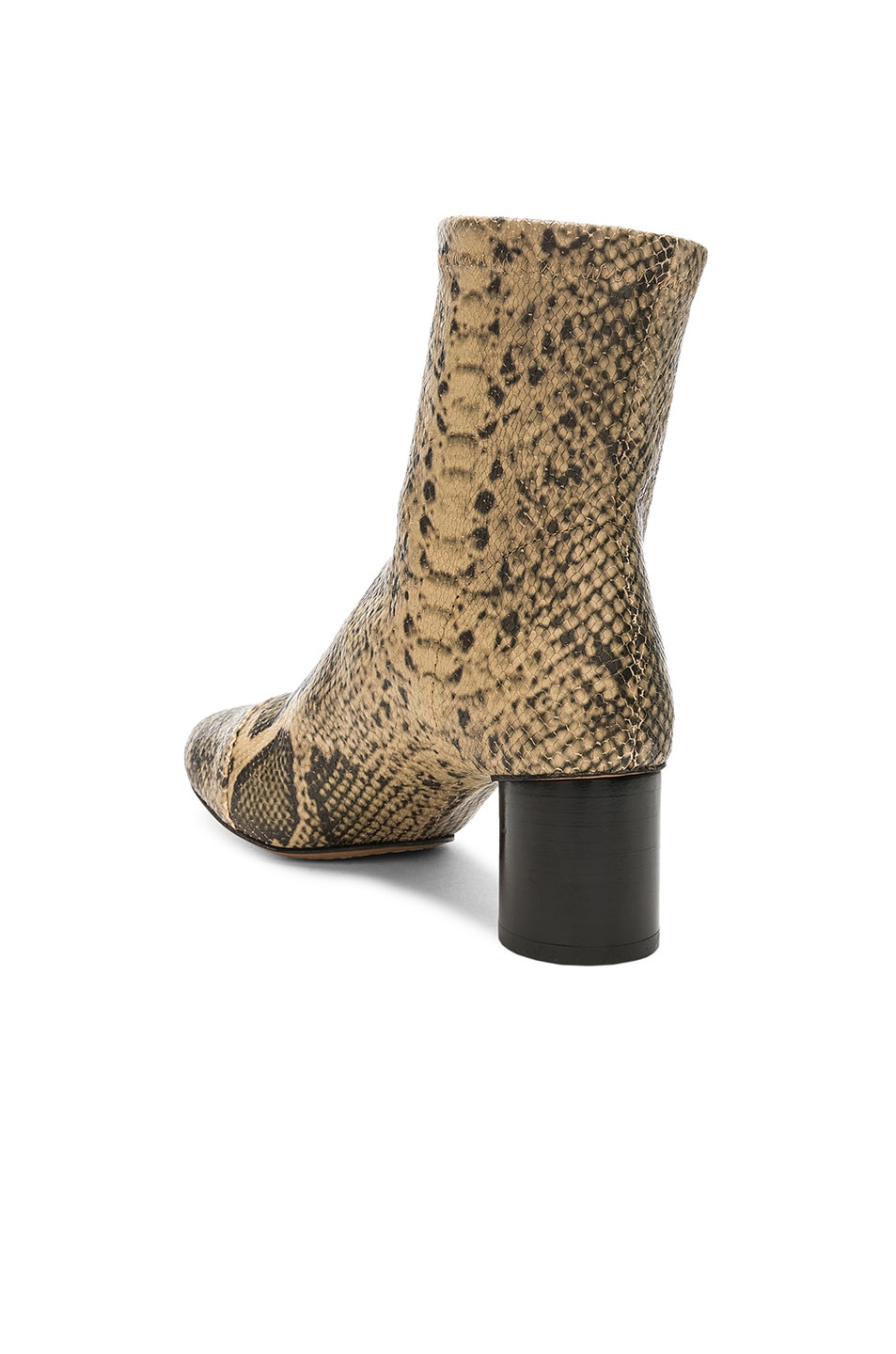 Isabel Marant Python Embossed Datsy Boots in Natural | FWRD