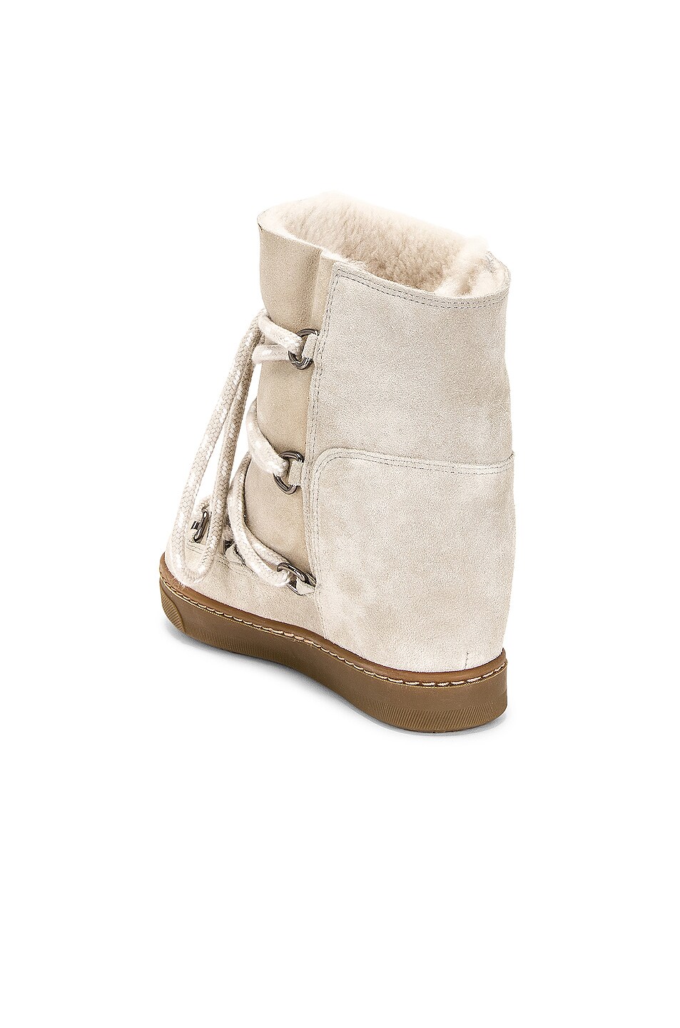 Isabel Marant Nowles Shearling Boot in Beige | FWRD